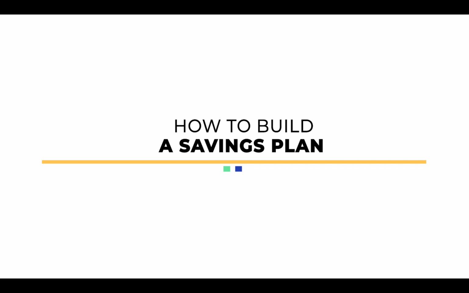 How to build a Savings Plan? | Financial Literacy Web-Series - MBB